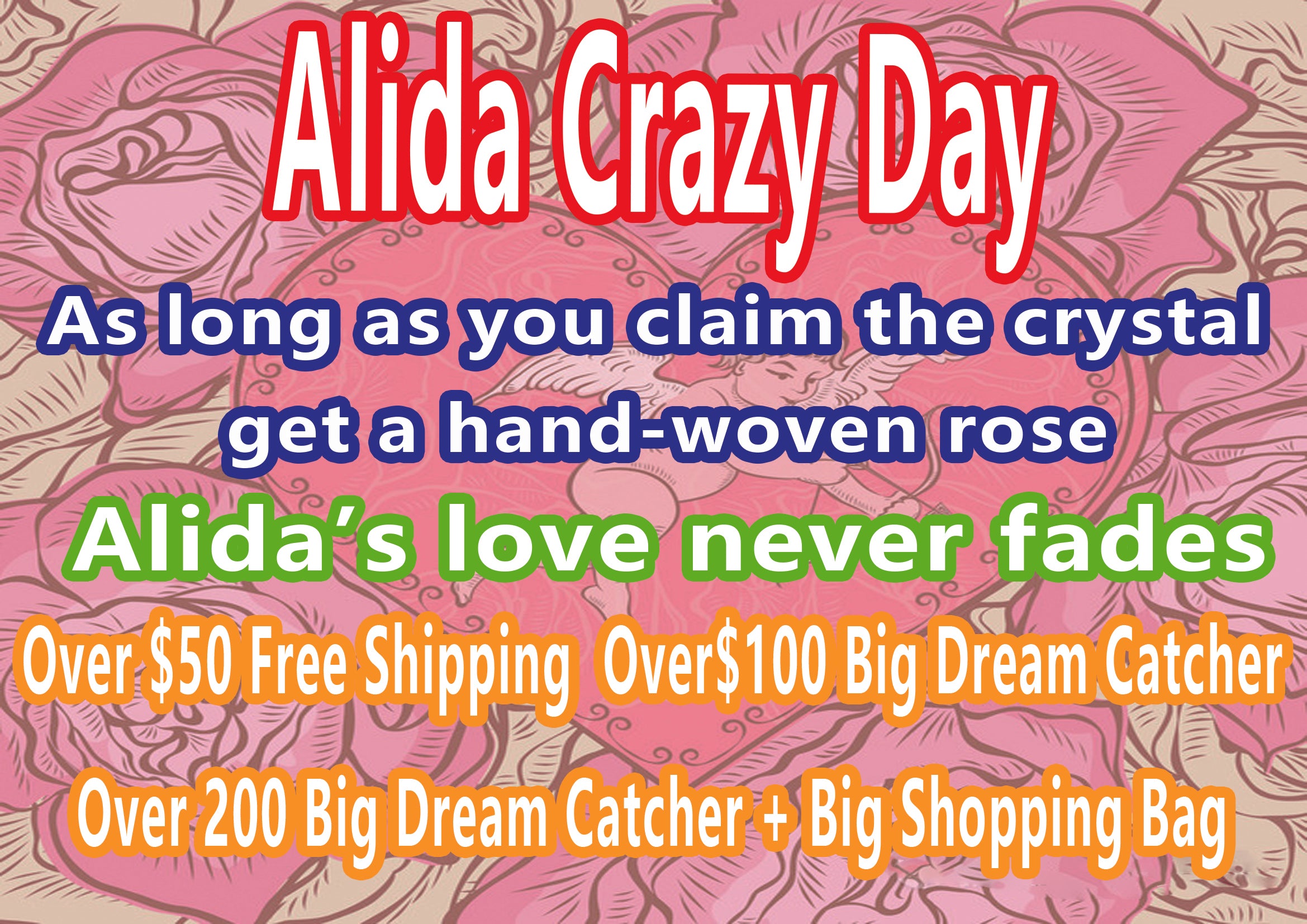 【Alida Crazy Day】All 60% OFF Crystal Party!!!Over $30=Free Shipping Fe ...